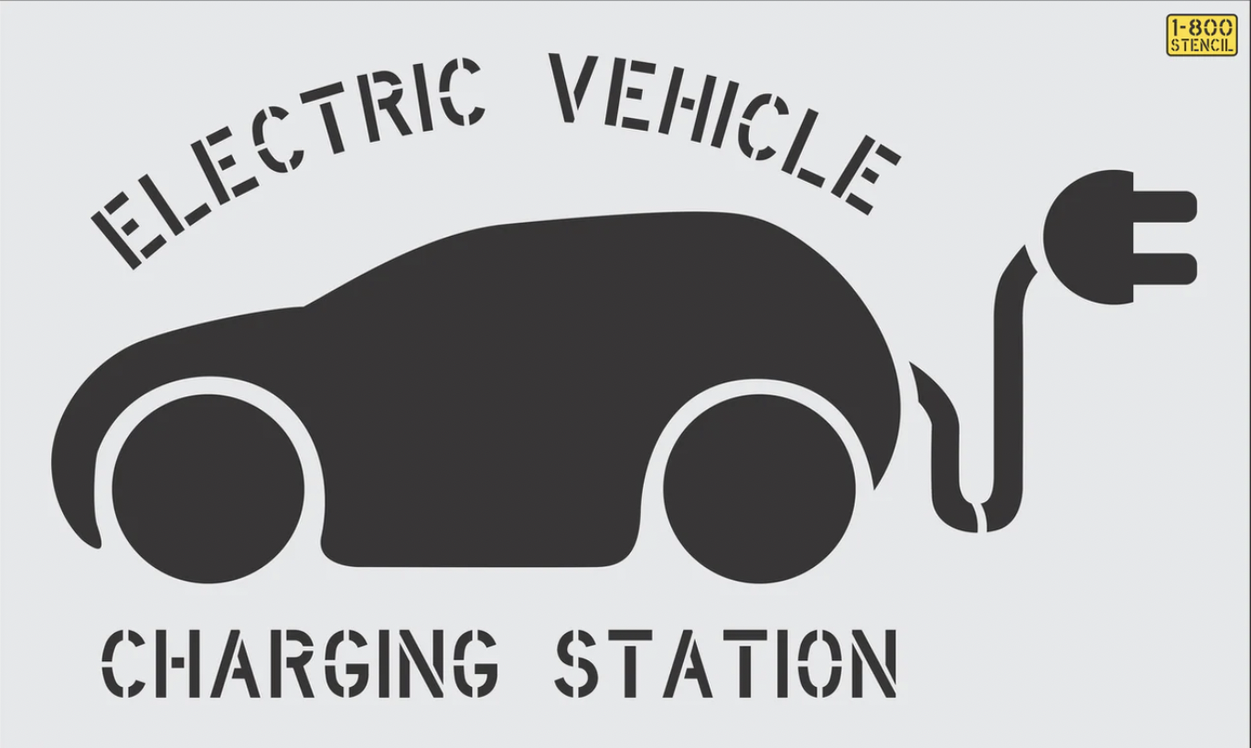 EV Charging Bay Marking - Dallas, Texas - EV Charging Bay