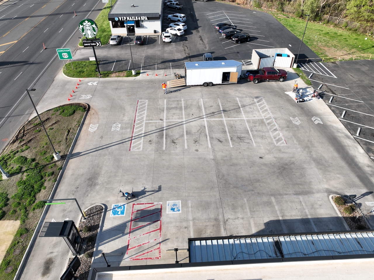 MMA Traffic Markings Dallas, TX Methyl Methacrylate Markings