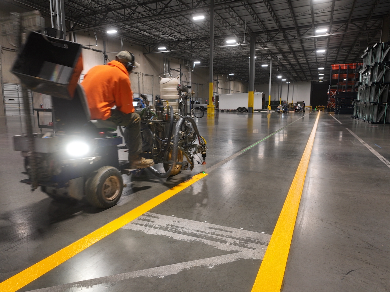 Epoxy Floor Striping - Dallas, Texas Epoxy Floor Striping Company