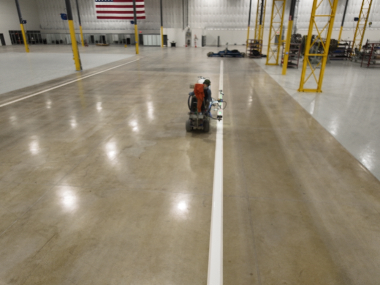 Epoxy Floors for Industrial Traffic - Dallas, TX Epoxy Striping